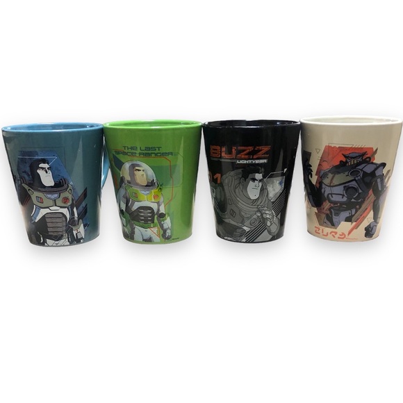 Disney | Dining | Disney Pixar Buzz Lightyear Zerg Mug Coffee Cup Mug Set Of 4 Toy Story | Poshmark